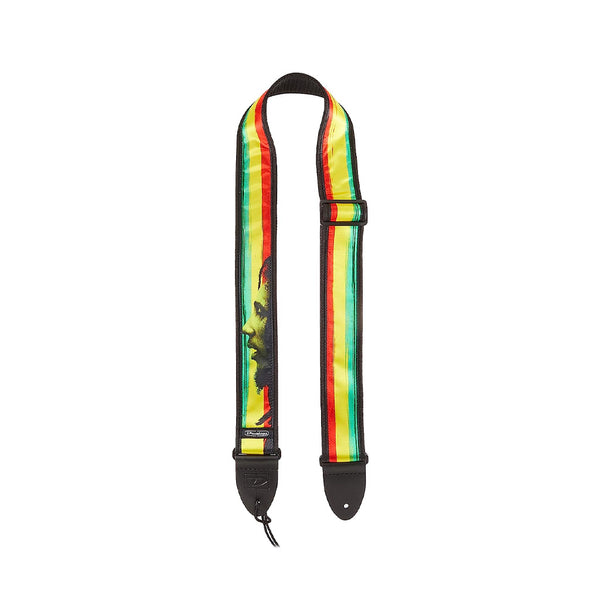 Jim Dunlop BOB05 Bob Marley Signature Guitar Strap, Marley Face – Dawsons